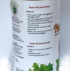 Hunza Tea - Dr. Biswaroop Roy Chowdhury